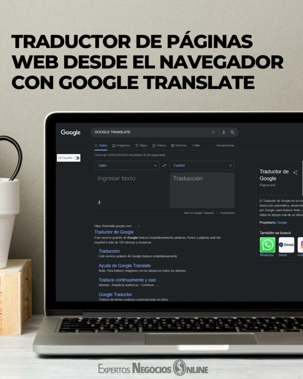 Cómo TRADUCIR una PÁGINA WEB con el traductor de Google