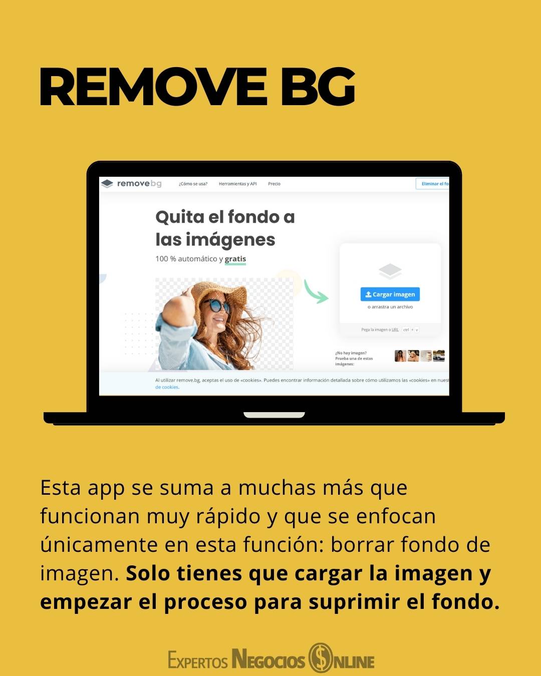 Apps para QUITAR FONDO a una imagen ONLINE GRATIS