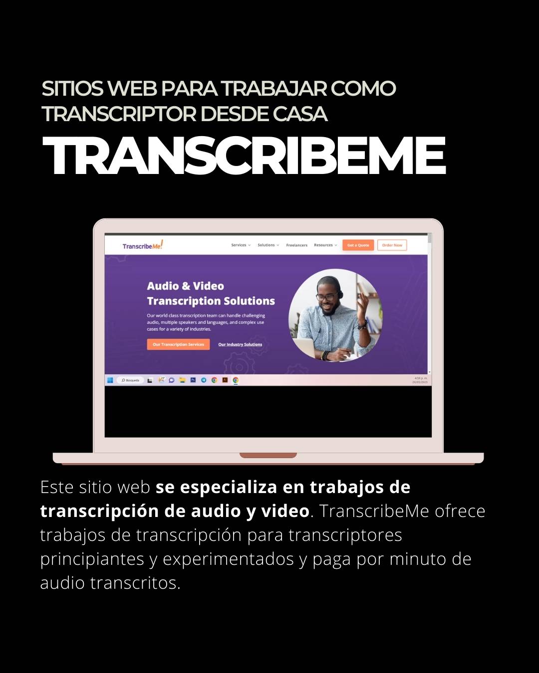 Cómo TRABAJAR como TRANSCRIPTOR y ganar dinero desde casa