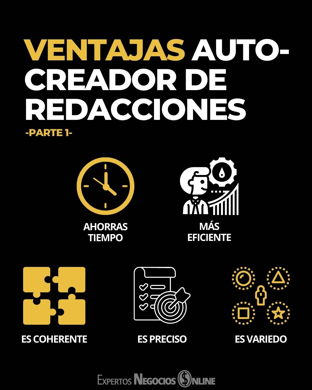 Creador de textos automáticos y redacciones online en español e inglés