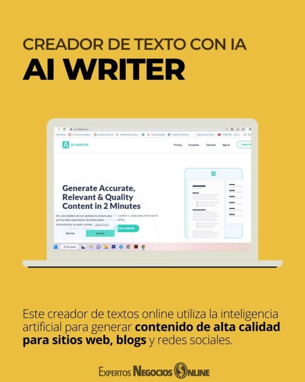 Creador de textos automáticos y redacciones online en español e inglés