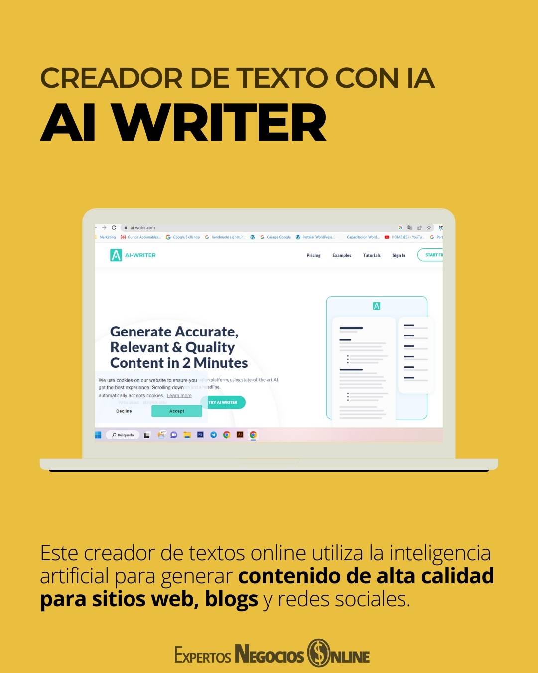 Creador de textos automáticos y redacciones online en español e inglés