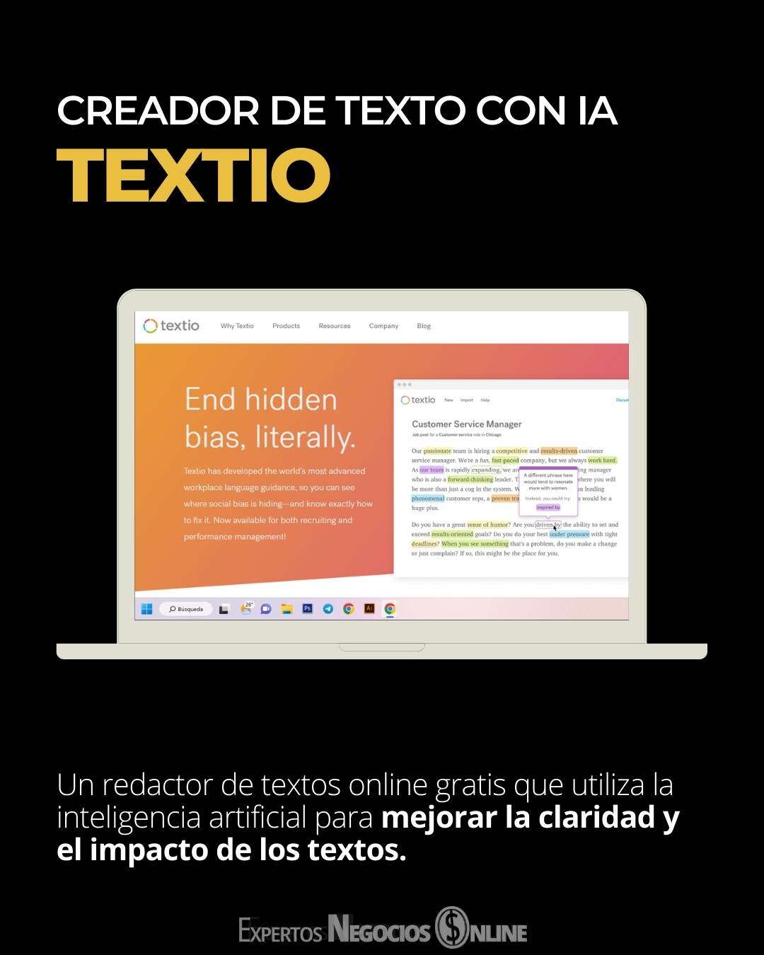 Creador de textos automáticos y redacciones online en español e inglés